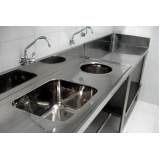 Bancada Inox com Pia - Equipamentos para Cozinha Industrial é na Eginox